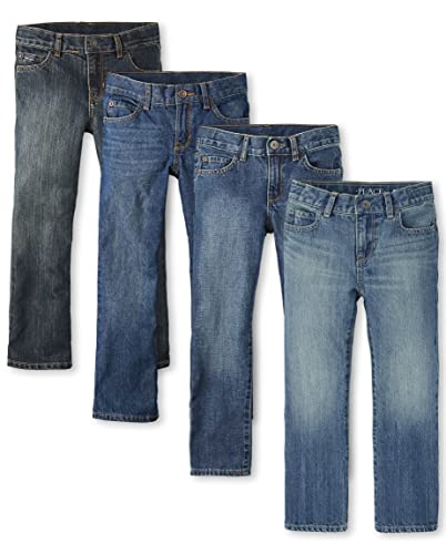 The Children's PlaceBoysMultipack Basic Bootcut Jeans Dark Jupiter/Dustbowl Wash/Med Indigo/Pierce Wash 4-Pack8