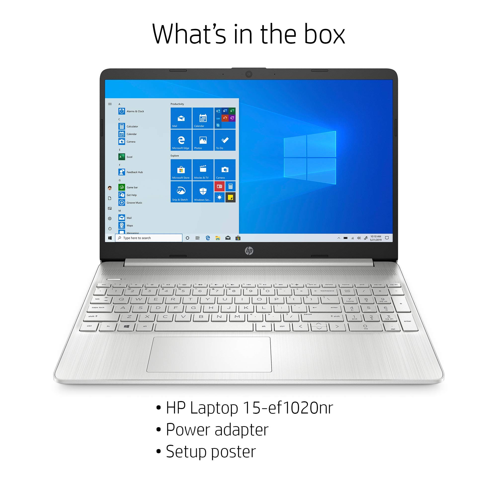 HP LAPTOP 15.6 inchesHD Touch AMD Ryzen 3 3250U 8 256GB SSD 15-ef1020nr (Renewed)