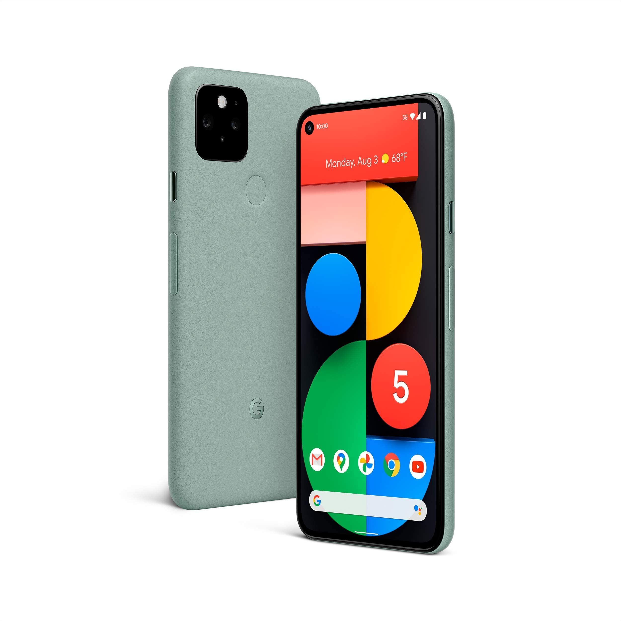 Google Pixel 5 5G, US Version, 128GB, Sorta Sage - Unlocked (Renewed)