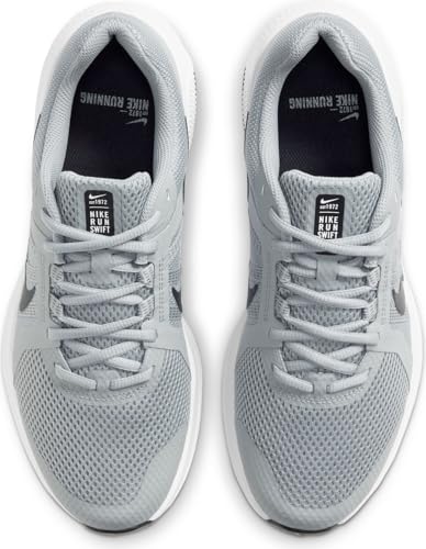 NIKE Men's Run Swift 2 Shoe, Particle Grey Black White, 11.5