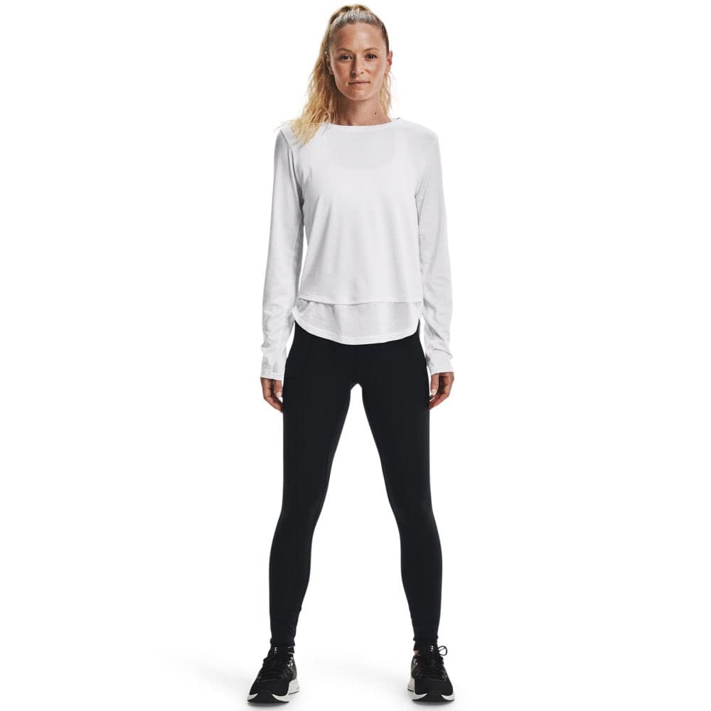 Under Armour Womens Motion Leggings, Black (003)/Jet Gray, Medium