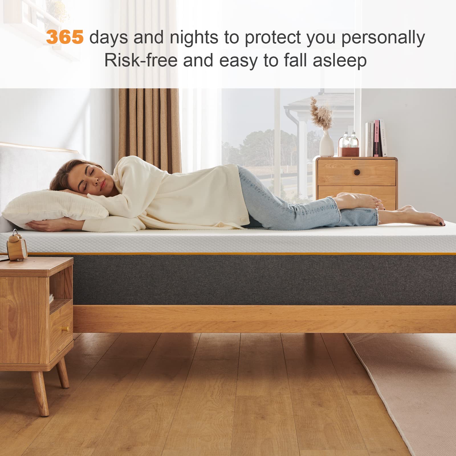 OYT Queen Size Mattress, 12" Inch Gel Memory Foam Queen Bed Mattress in a Box with CertiPUR-US Certified Foam for Sleep Supportive & Pressure Relief,Cloud-Like Experience