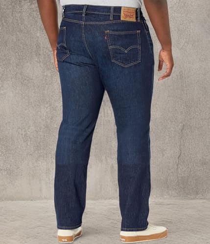 Levi's Men's 505 Regular Fit Jeans (Also Available in Big & Tall), Nail Loop Knot-Dark Indigo, 56W x 34L
