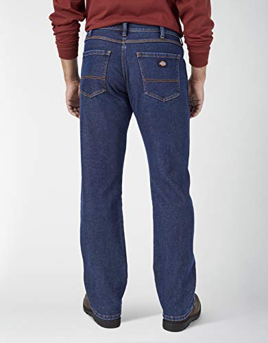 Dickies Men's Warming Temp-IQ Denim 5-Pocket Jean, Stonewashed Indigo, 34W x 30L