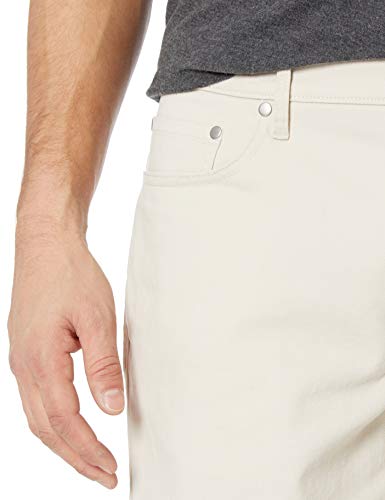 Amazon Essentials Men's Slim-Fit 7" Inseam Stretch 5-Pocket Short, Stone, 36
