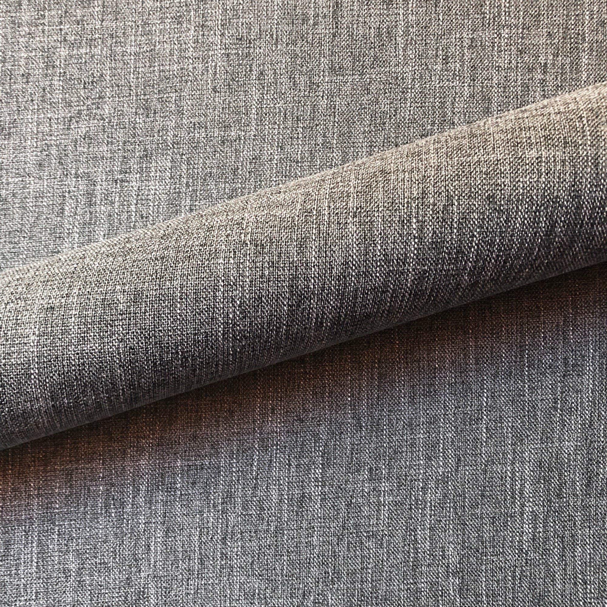 Gray Menswear Light Semi-Sheer Linen Upholstery Fabric 54" by The Yard
