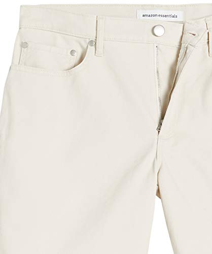 Amazon Essentials Men's Slim-Fit 7" Inseam Stretch 5-Pocket Short, Stone, 36