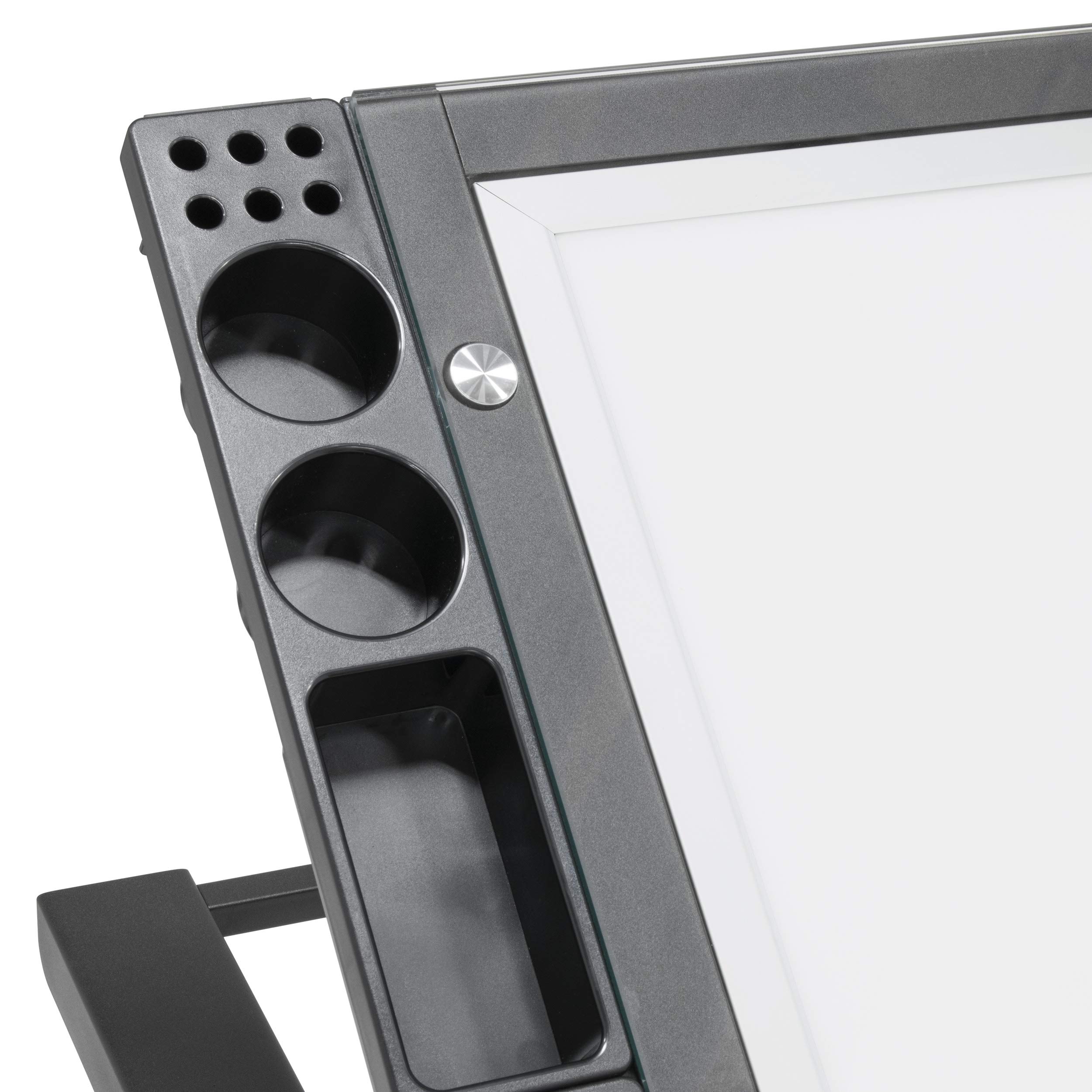 Artograph Futura Light Tracing Table for Artists with Storage and Adjustable, Dimmable Glass Work Top