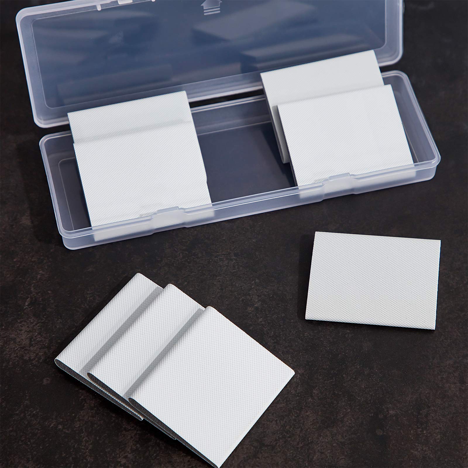 Zonon 8 Pieces Self-Adhesive Door Corner Seals Weather Stripping Draft Stopper Door Frame Seal Corner Foam for Weather Protection Isolation of Noise (White)