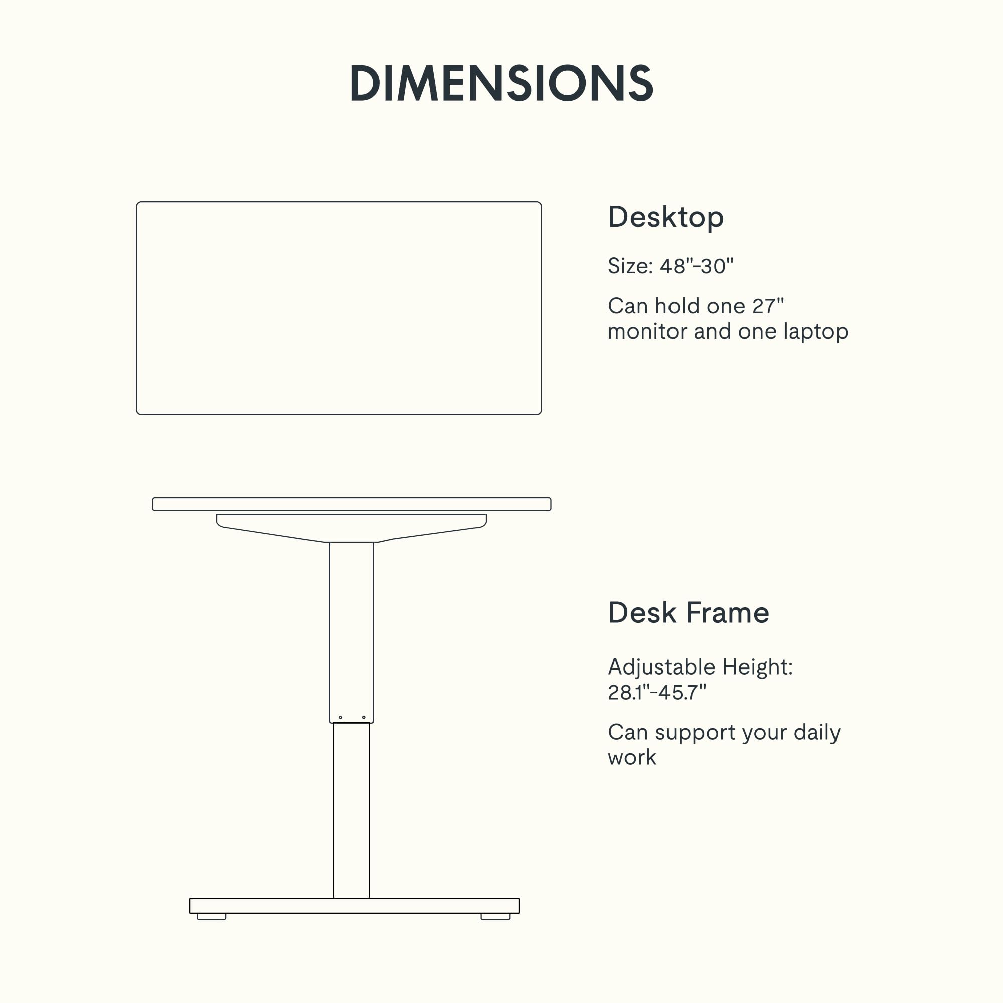 FLEXISPOT EN1 Whole-Piece Standing Desk - 48" x 30" Electric Height Adjustable Heavy Duty Steel Stand Up Desk Frame w/Automatic Smart Keypad (Black Frame + Maple Top, 2 Packages)
