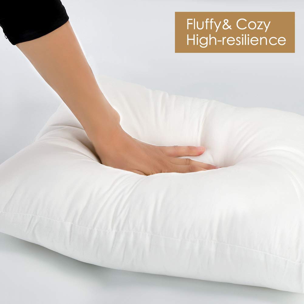 Artscope Premium Lumbar Throw Pillow Insert Rectangle Form Cushion Stuffer for Couch, Sofa, Bed - Indoor Decorative Pillows Inserts 12x20 Inch