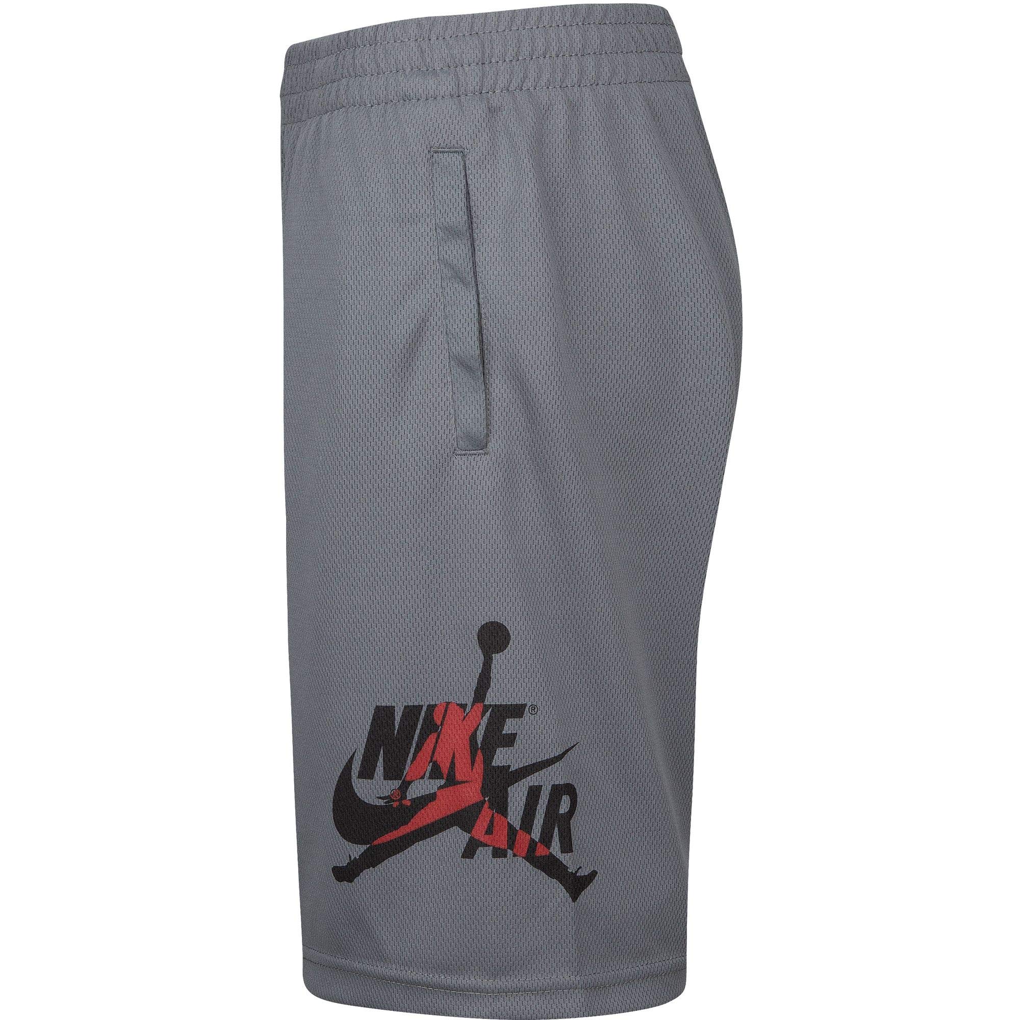 Jordan Boys Youth Classics Jumpman Mesh Shorts Size M, L, XL (Dark Grey, Medium)