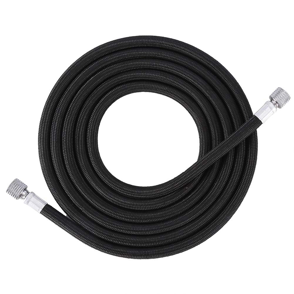 Shexton EVA Braided Airbrush Hose, 5.9ft, 1/8"-1/4" Adapters, BSP Fittings for Air Compressor Connection