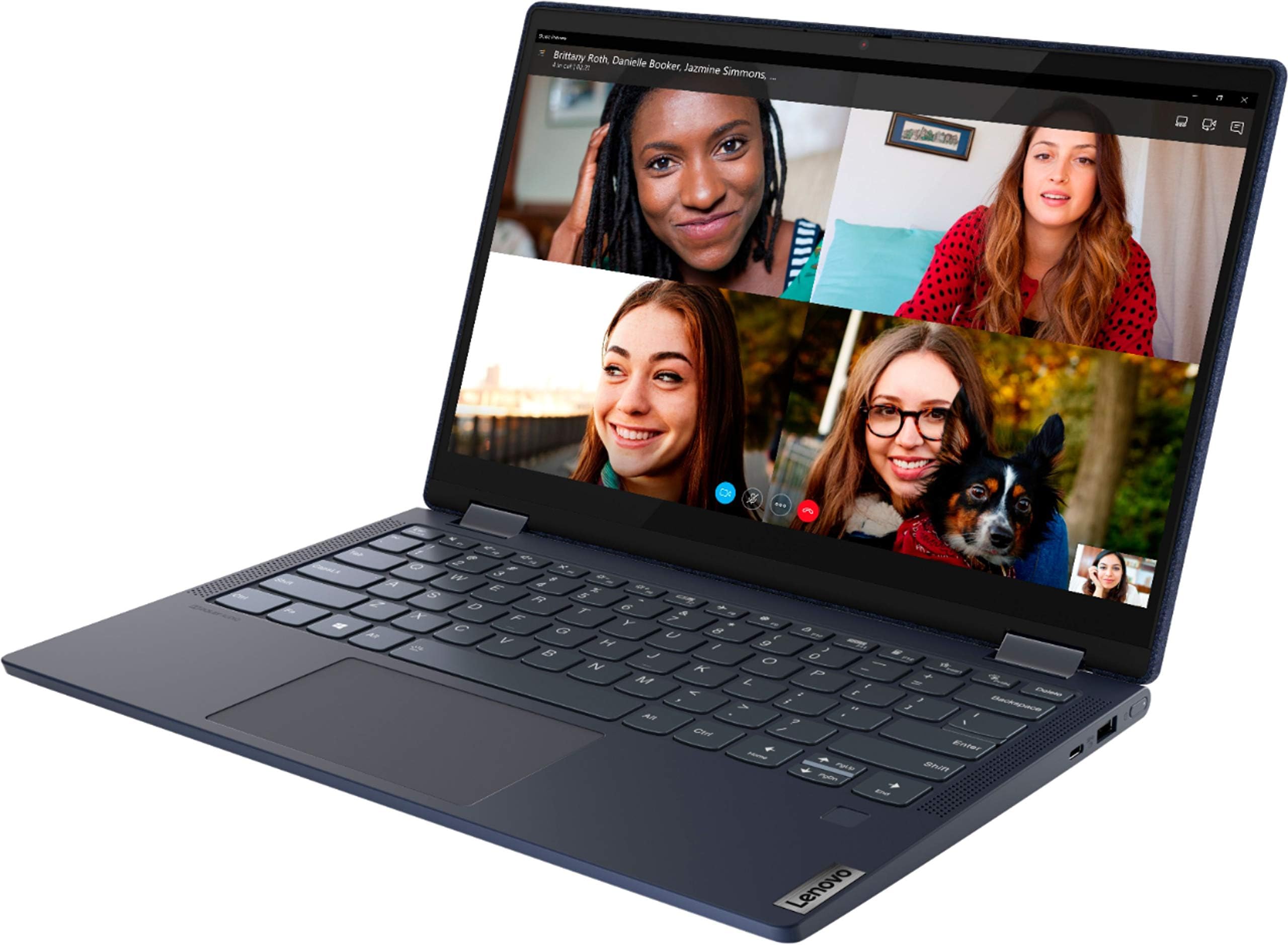 Lenovo Yoga 6 13.3 2-in-1 13.3" Touch Screen Laptop - AMD Ryzen 5-8GB Memory - 256GB SSD - Abyss Blue Fabric Cover