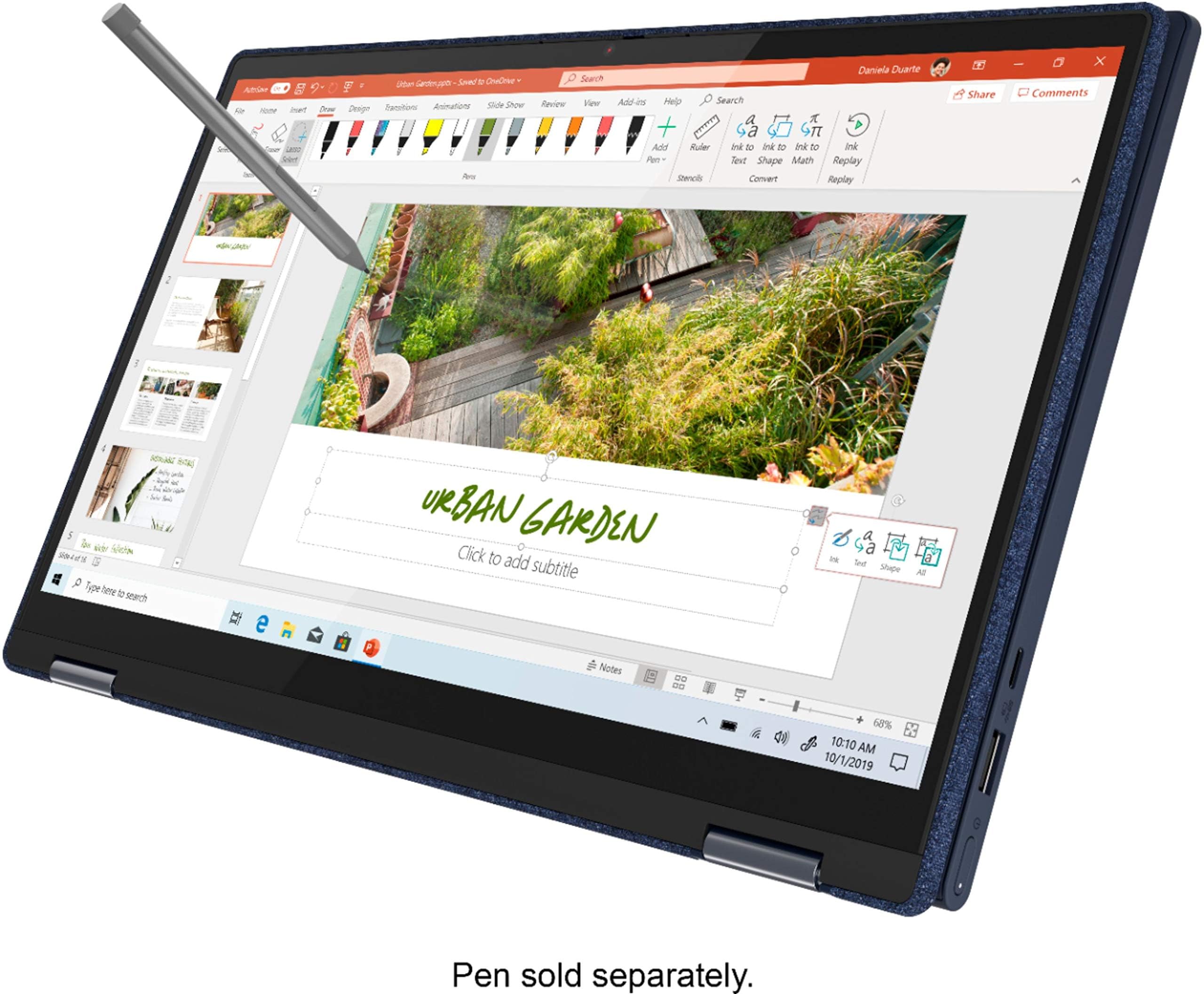 Lenovo Yoga 6 13.3 2-in-1 13.3" Touch Screen Laptop - AMD Ryzen 5-8GB Memory - 256GB SSD - Abyss Blue Fabric Cover