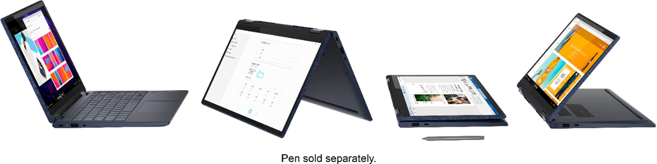 Lenovo Yoga 6 13.3 2-in-1 13.3" Touch Screen Laptop - AMD Ryzen 5-8GB Memory - 256GB SSD - Abyss Blue Fabric Cover