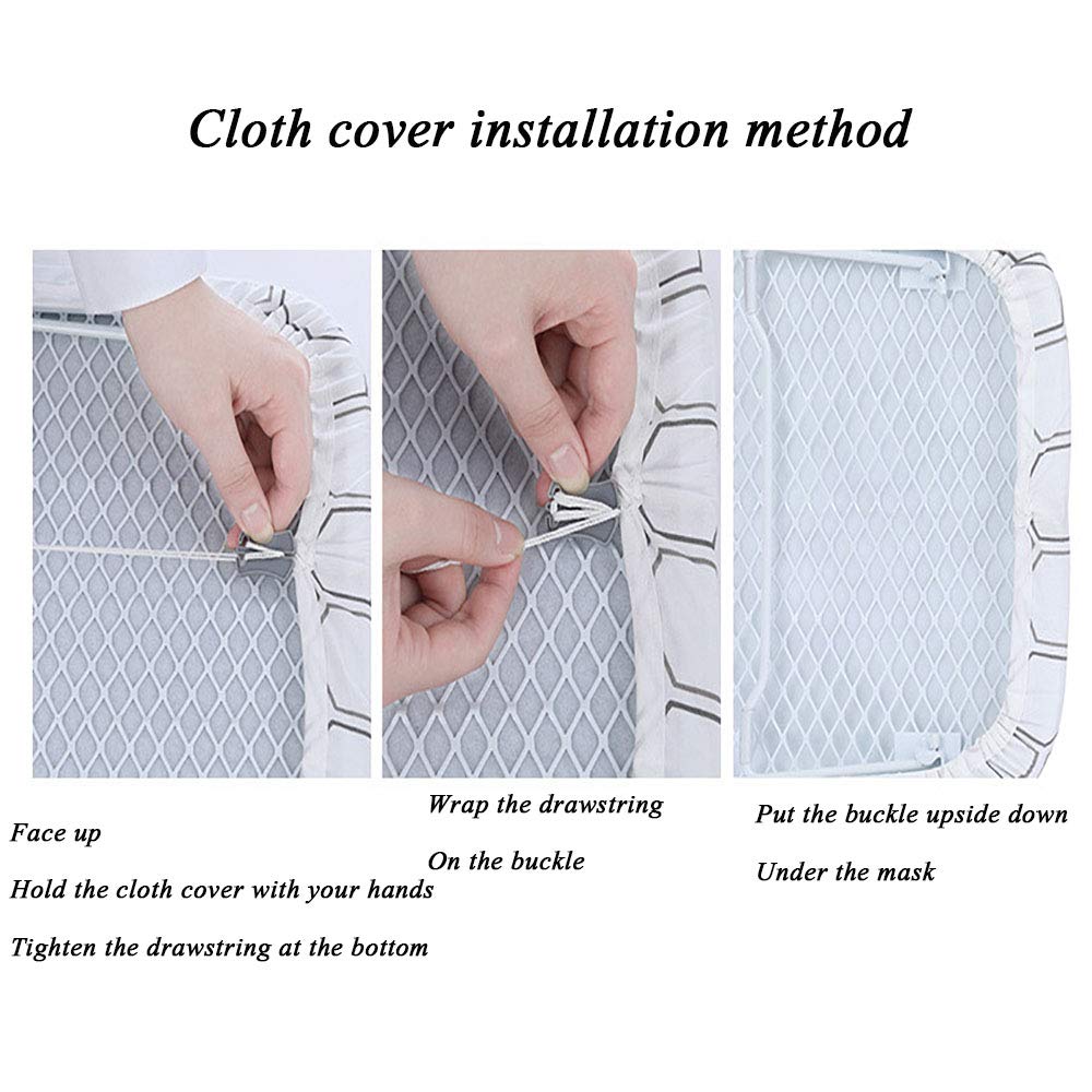 Ironing Board,Tabletop Ironing Board with Folding Legs, Countertop Ironing Board with Cotton Cover, Easy to Transport and Store in Small Spaces. Portable Ironing Board for Sewing,Household, Dorm