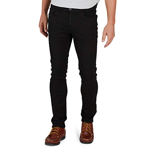 Weatherproof Vintage Men's Jeans | Super-Soft Denim Jeans | Stretch Jeans for Men | Blue & Black Jeans for Men | Slim Fit Jeans | Mens Black Jeans Black Slim fit Jeans for Men | Size 36W x 30L