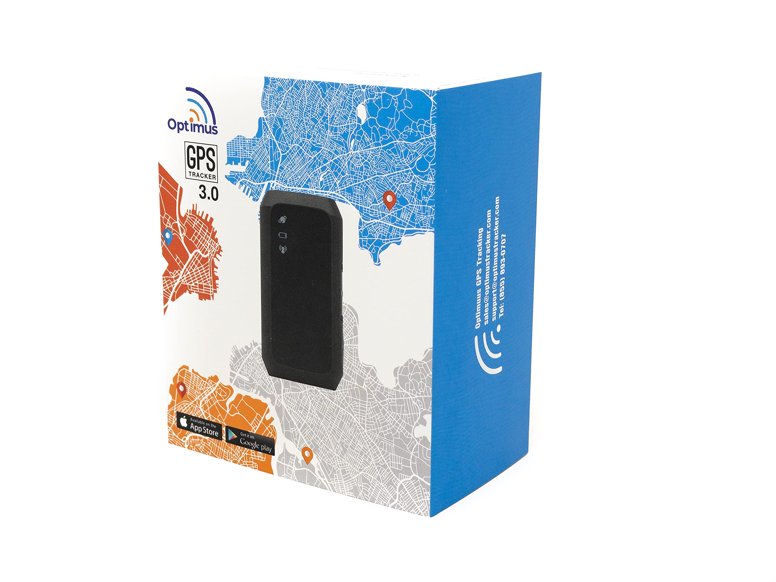 Optimus 3.0 GPS Tracker - 1 Month Battery - 4G LTE - for Vehicles and Assets โ Real-Time GPS Tracking Device โ Instant Alerts