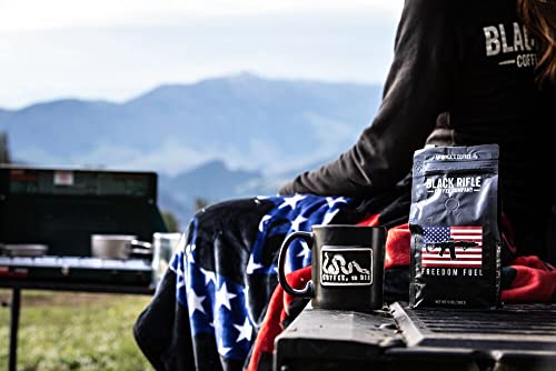 Black Rifle Coffee Freedom Fuel (Dark Roast) Ground 12 Ounce Bag, Dark Roast Ground Coffee, Dark and Bold Flavor, Helps Supports Veterans and First Responders