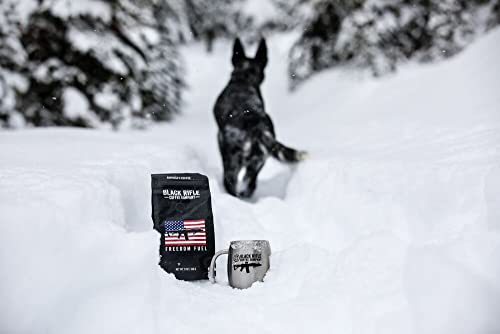 Black Rifle Coffee Freedom Fuel (Dark Roast) Ground 12 Ounce Bag, Dark Roast Ground Coffee, Dark and Bold Flavor, Helps Supports Veterans and First Responders