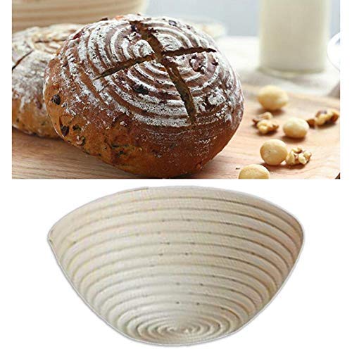 WHEEJE Snack Fruit Plate, Bread Proofing Basket - Baking Bowl Dough Gifts For Bakers Proving Baskets For Sourdough Lame Bread Scraper