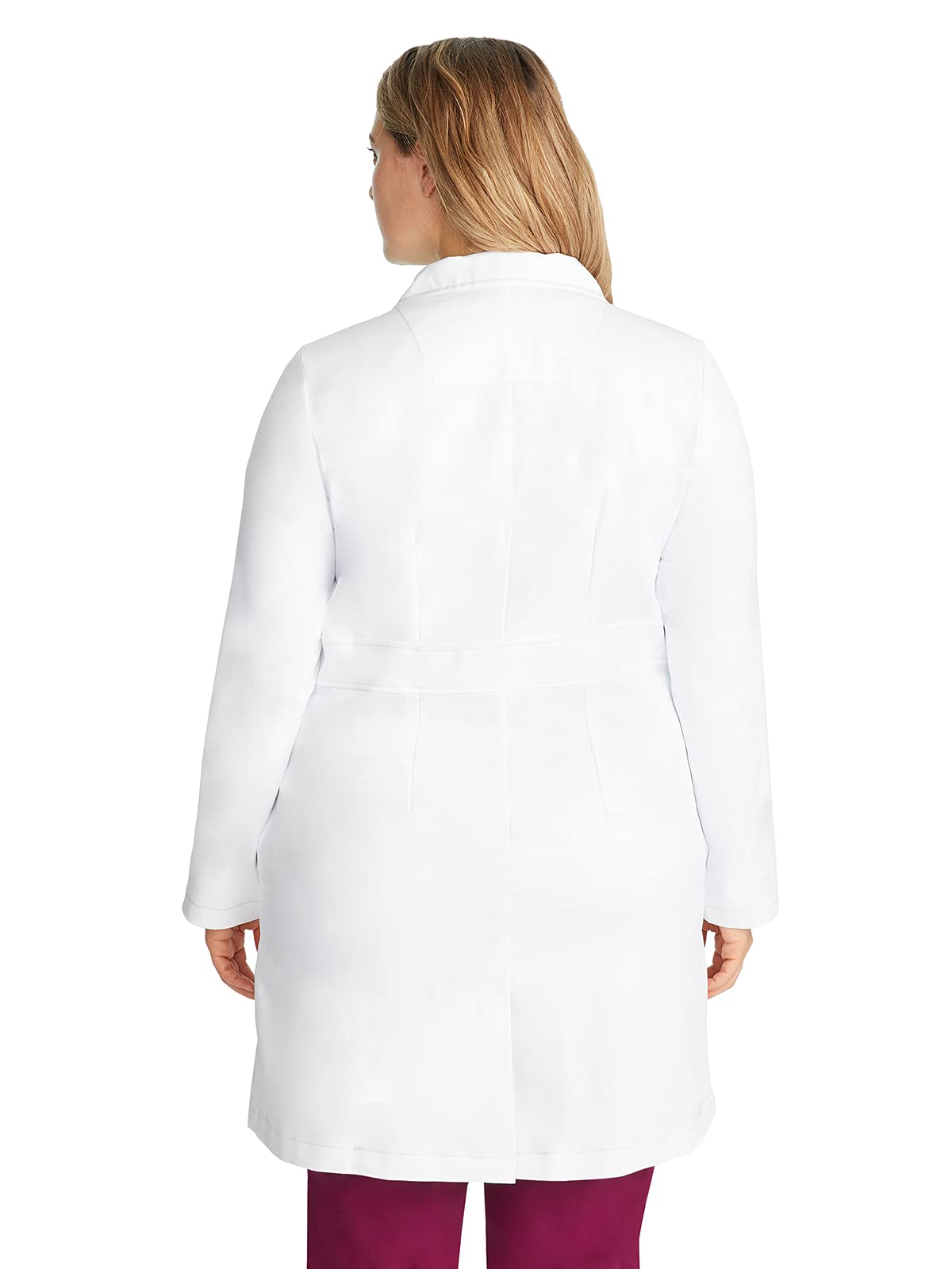 Healing Hands White Lab Coat 6 Pocket Full Length Womens 5161 Faye Lab Coat The White Coat Minimalist Collection White LT