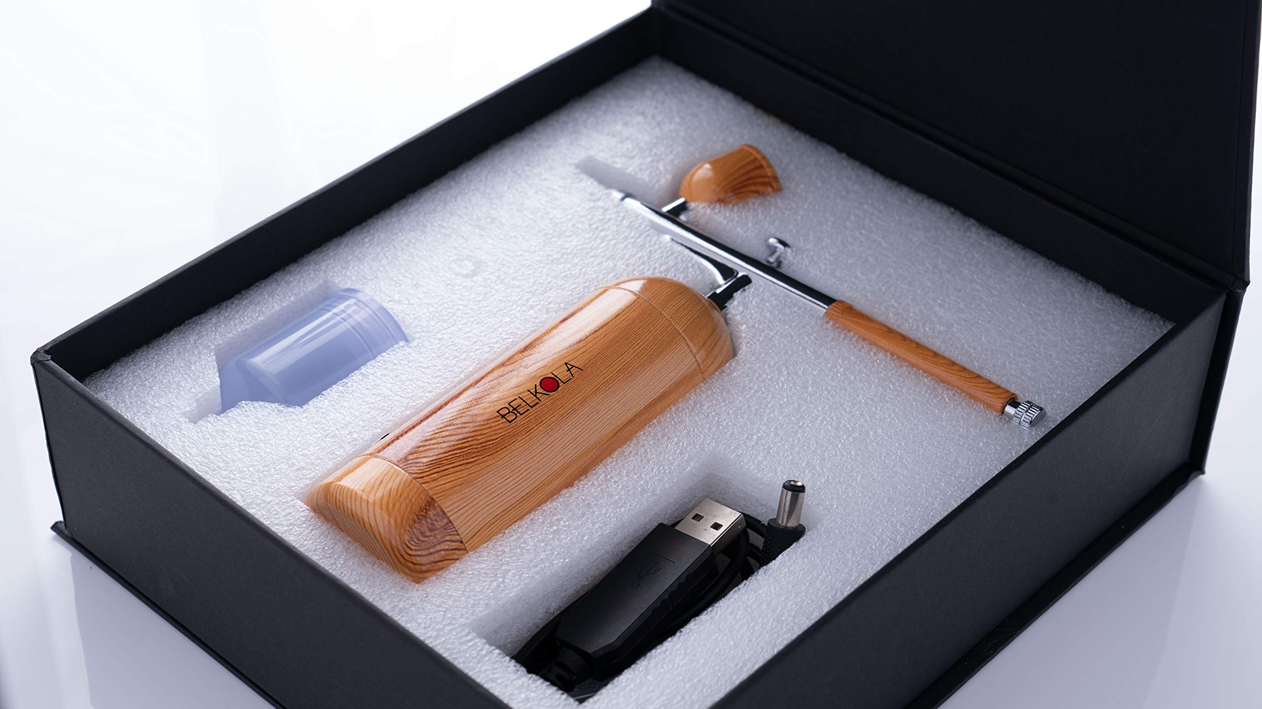 Belkola Air Brushes for Painting - Multi-functional Airbrush Kit with Air Compressor - Rechargeable Handheld Airbrush Set and Portable Airbrush Mini Compressor Kit