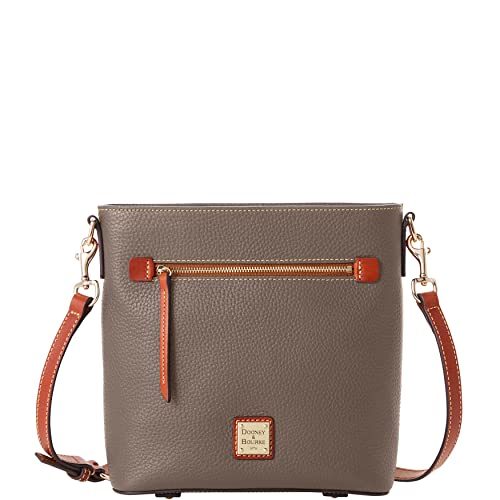 Dooney & Bourke Handbag, Pebble Grain Zip Crossbody - Grey