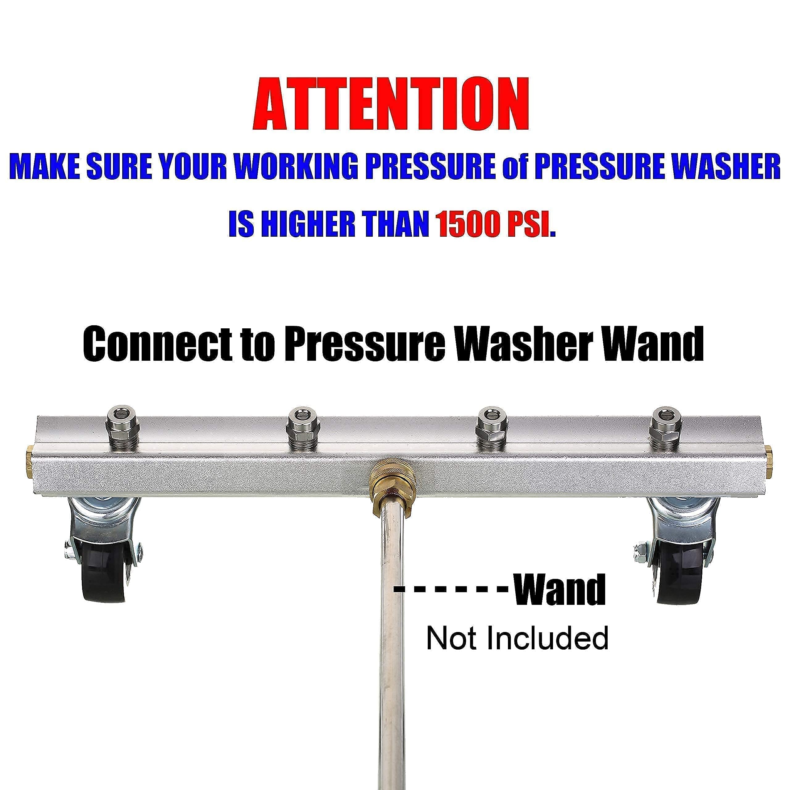 M MINGLE Pressure Washer Undercarriage Cleaner, Pressure Washer Gun with Extension Wand, 5 Nozzle Tips