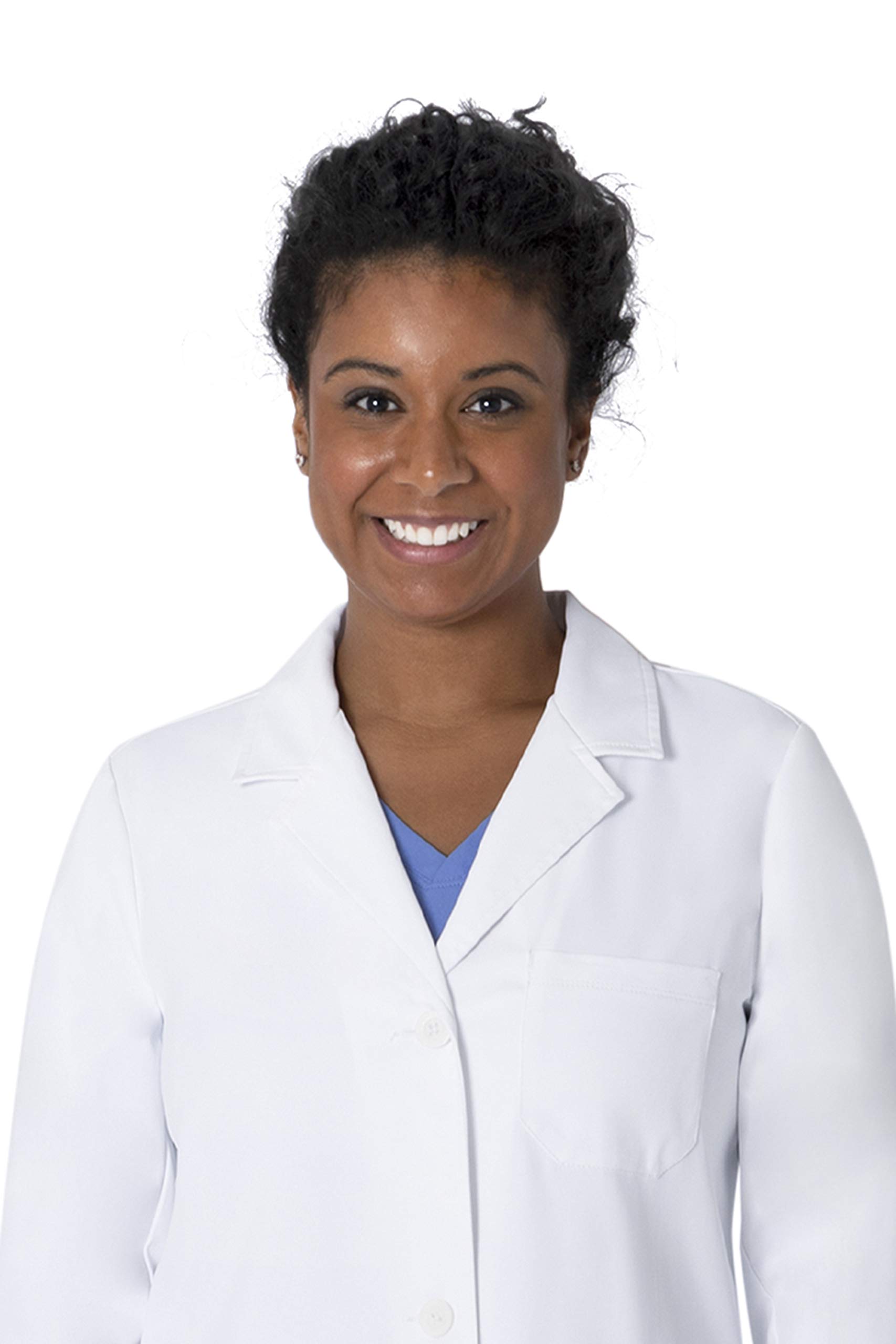 Healing Hands White Lab Coat 6 Pocket Full Length Womens 5161 Faye Lab Coat The White Coat Minimalist Collection White LT