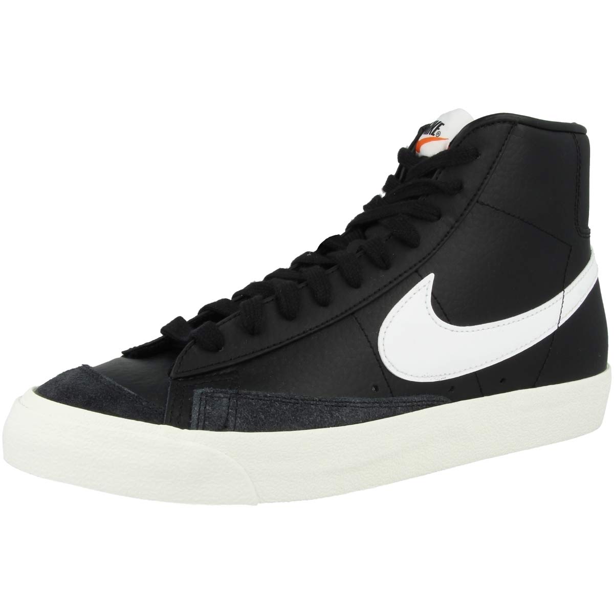 Nike Men's Basketball Shoe, Black White Sail Team Orange, 11