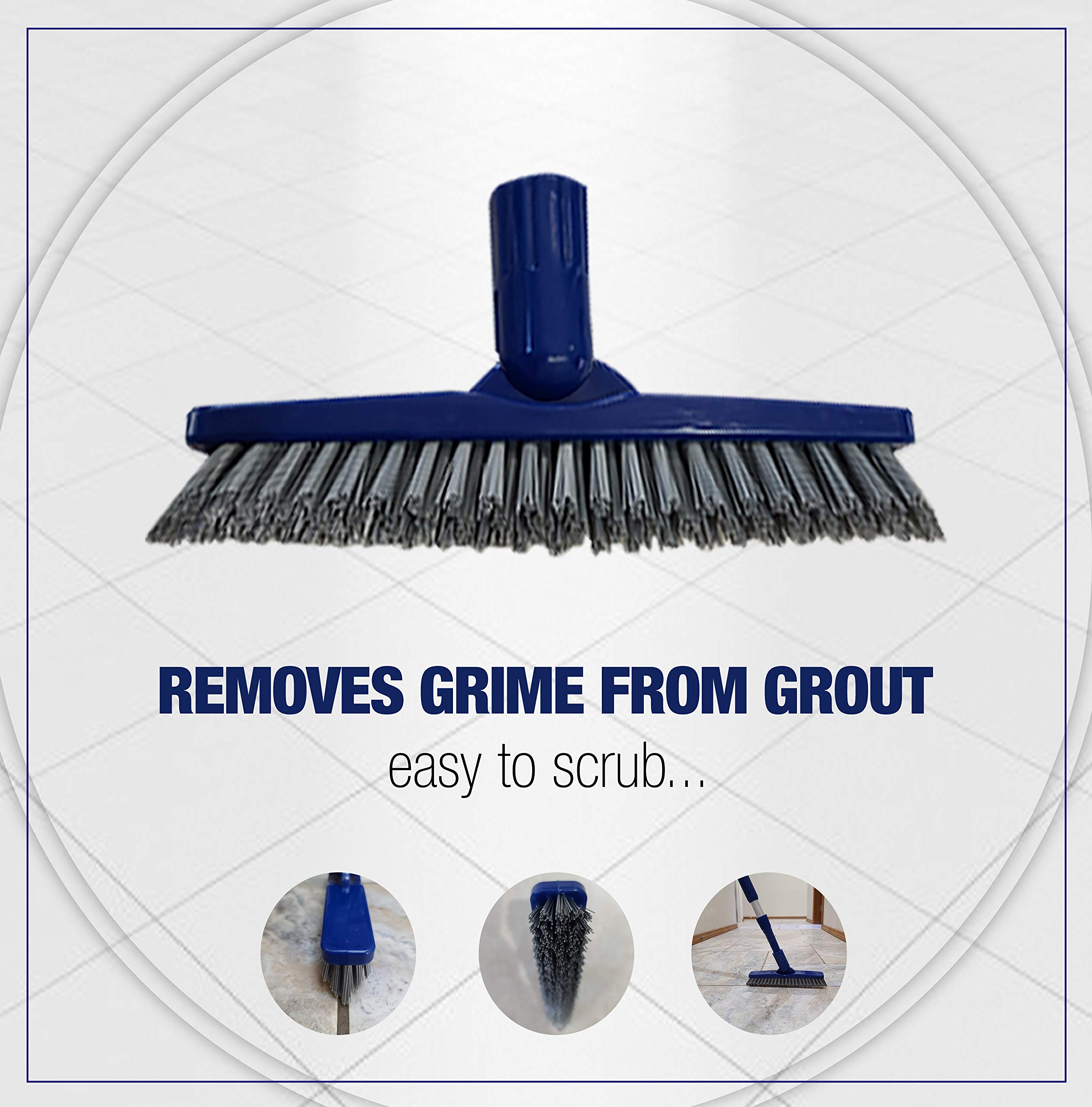 Bring It On Cleaner 32 Ounce Plus Unique Grout Scrubber Power Brush | Scrub Away Dirt and Grime From Tile and Grout With Ease