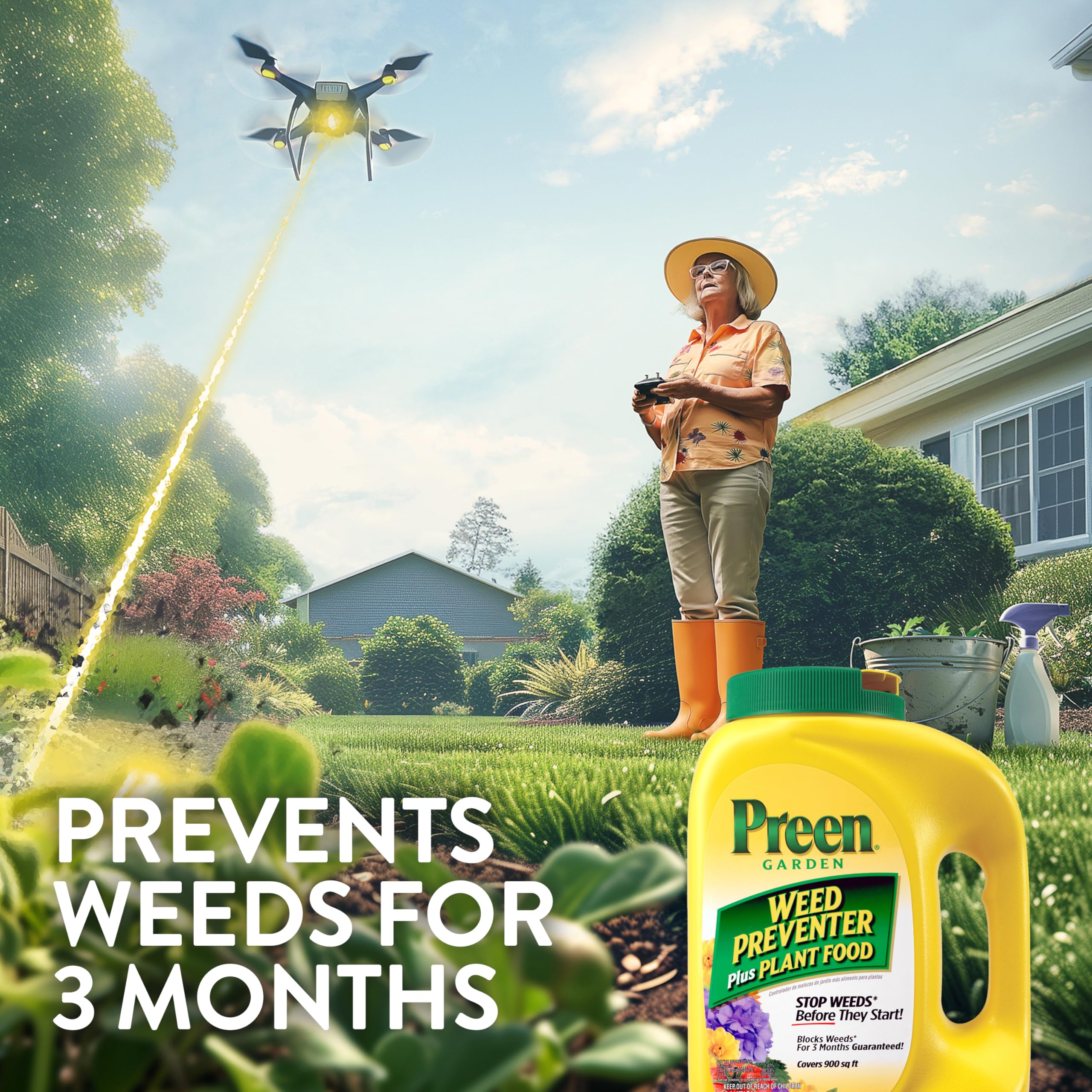 Preen Garden Weed Preventer Plus Plant Food - 31.3 lb. - Covers 5,000 sq. ft.