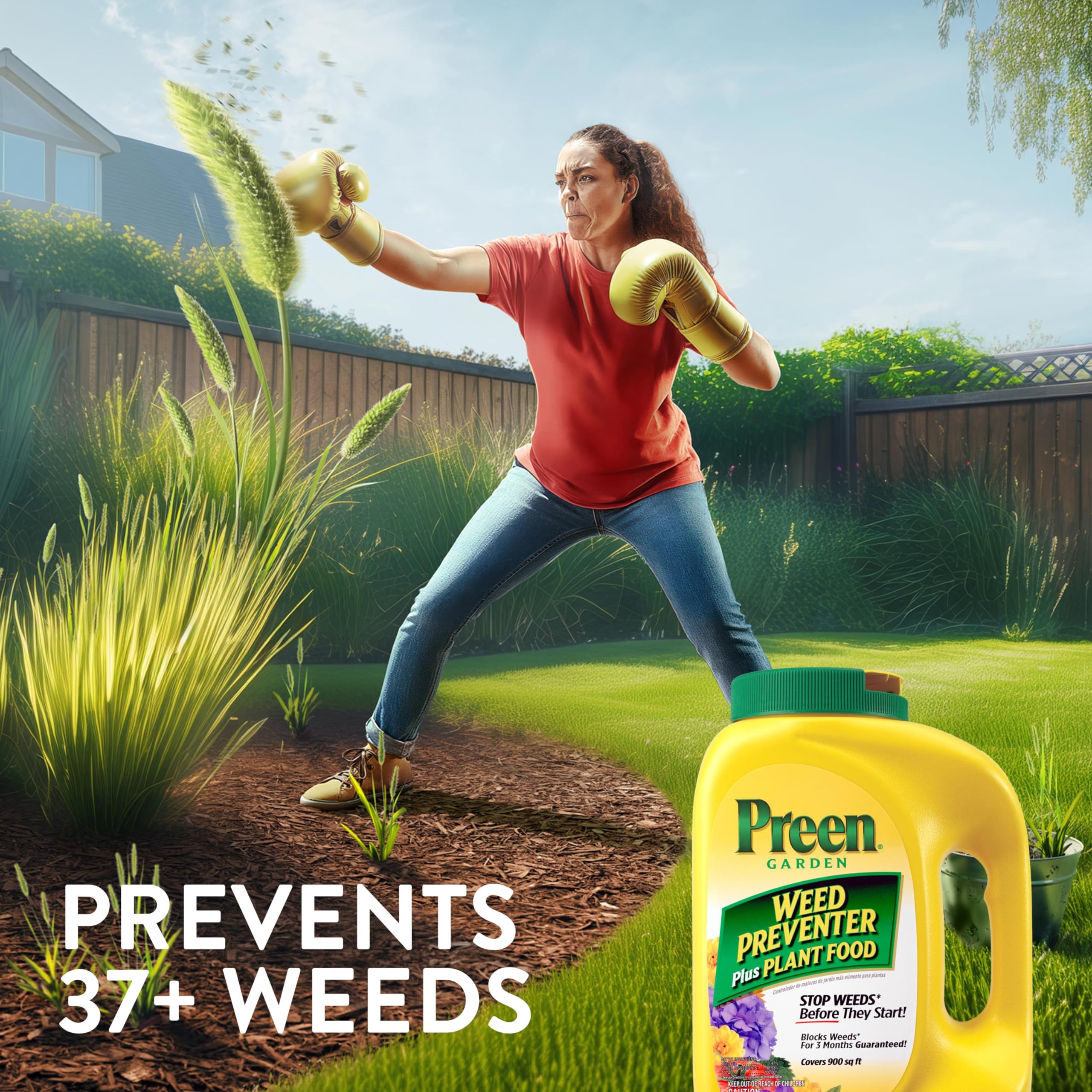 Preen Garden Weed Preventer Plus Plant Food - 31.3 lb. - Covers 5,000 sq. ft.