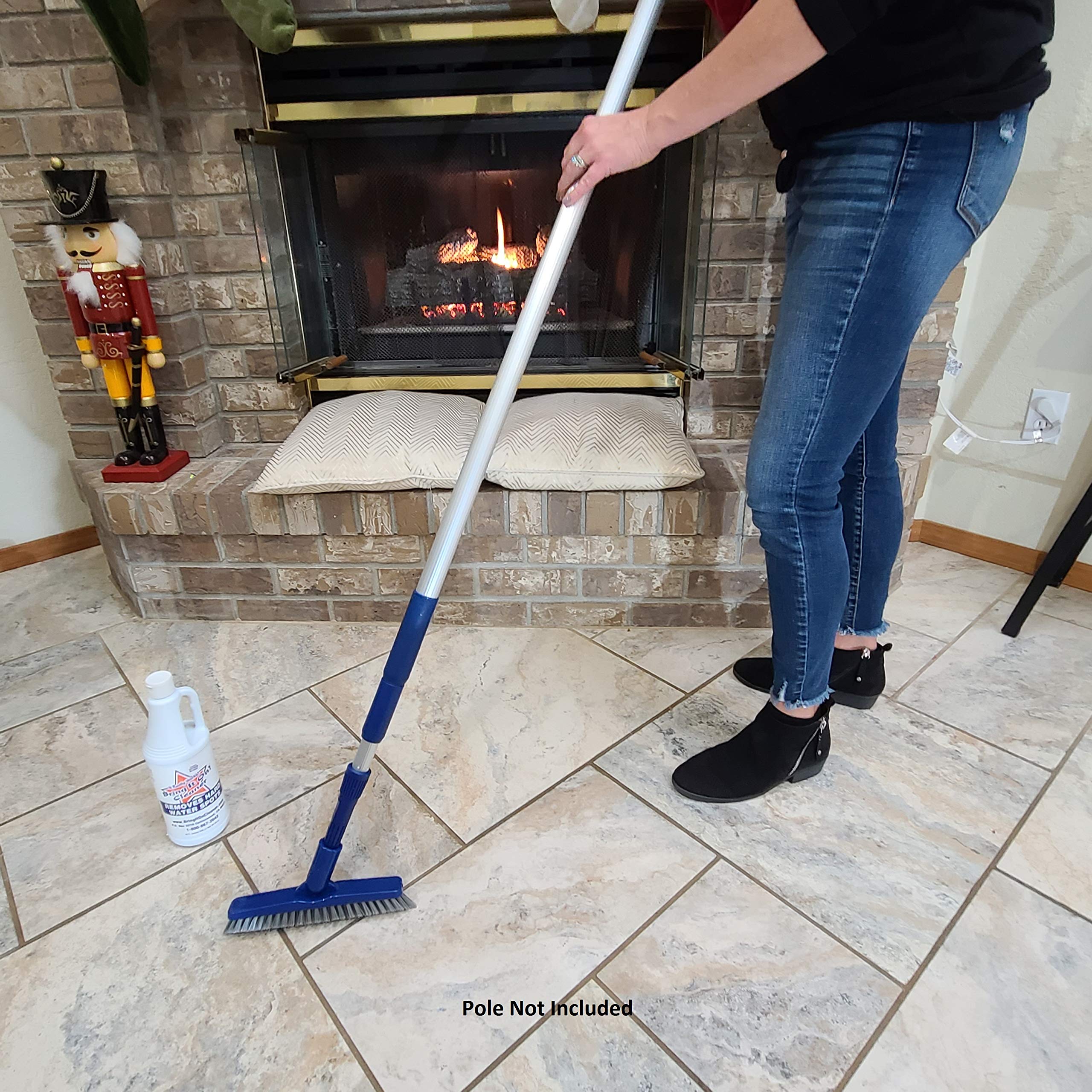 Bring It On Cleaner 32 Ounce Plus Unique Grout Scrubber Power Brush | Scrub Away Dirt and Grime From Tile and Grout With Ease