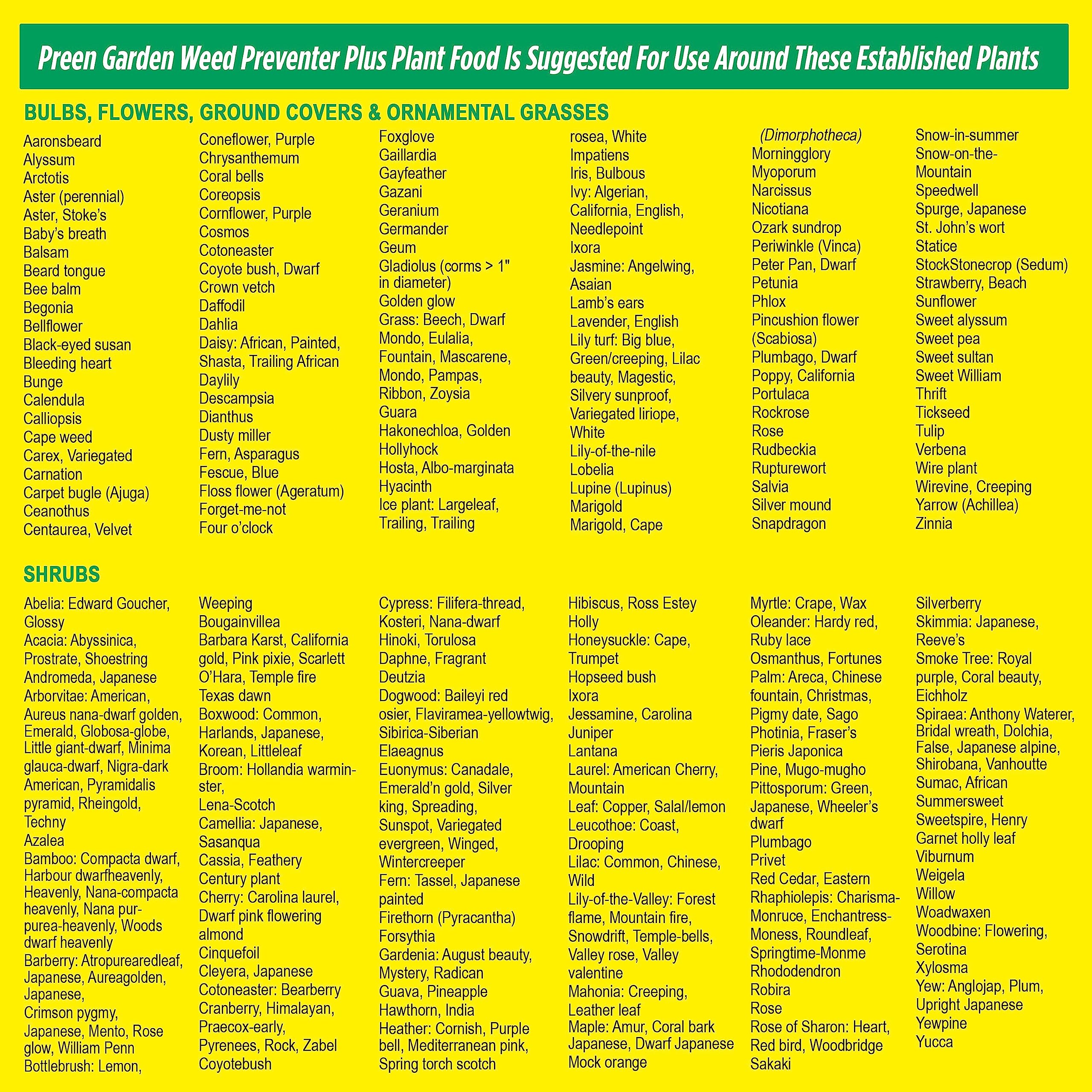Preen Garden Weed Preventer Plus Plant Food - 31.3 lb. - Covers 5,000 sq. ft.
