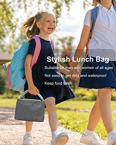 JBGOYON Bento Boxes for Adults, 1000ML Bento Lunch Box For Kids Children - Wheat Straw, Leakproof Stackable 3-In-1 Compartment Bento Box Set, Built-in Cutlery, Insulated Lunch Bag