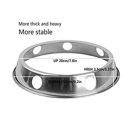 Stainless Steel Wok Rack Round Type Pot Rack Pot Ring Soup Pot Rack Suitable for All Woks