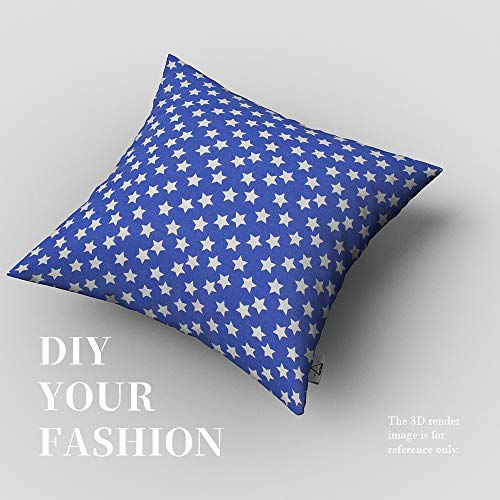 Woven Station,Textiles Cotton Fabric, 99x142 cm for DIY Crafting Patchwork Sewing (Printed Star)