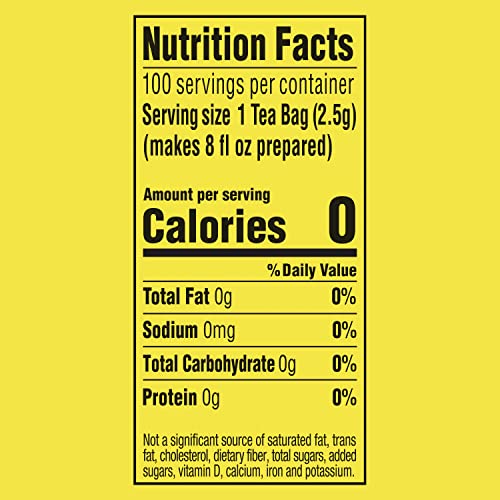 Lipton Black Tea Bag, 100 Count (Pack of 6)