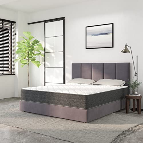 NapQueen 10 Inch Victoria Hybrid Full Size, Cooling Gel Infused Memory Foam and Pocket Spring Mattress, Bed in a Box, White