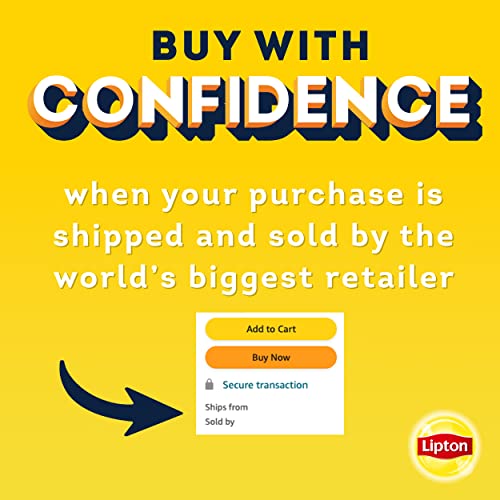 Lipton Black Tea Bag, 100 Count (Pack of 6)