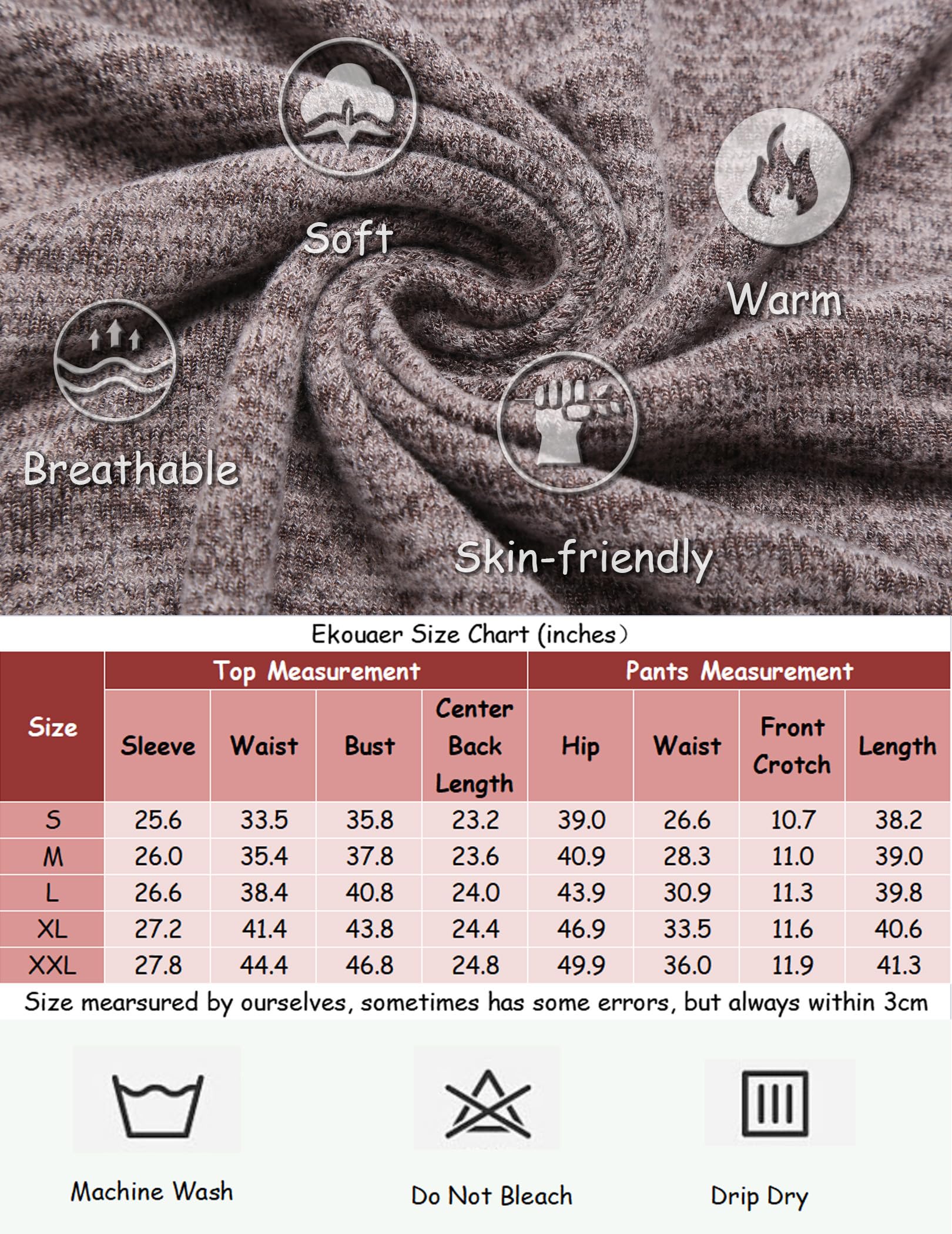 Ekouaer Womens Pajamas Set Long Sleeve Loungewear Soft Lounge Set Joggers with Pockets,Medium,Dark Grey