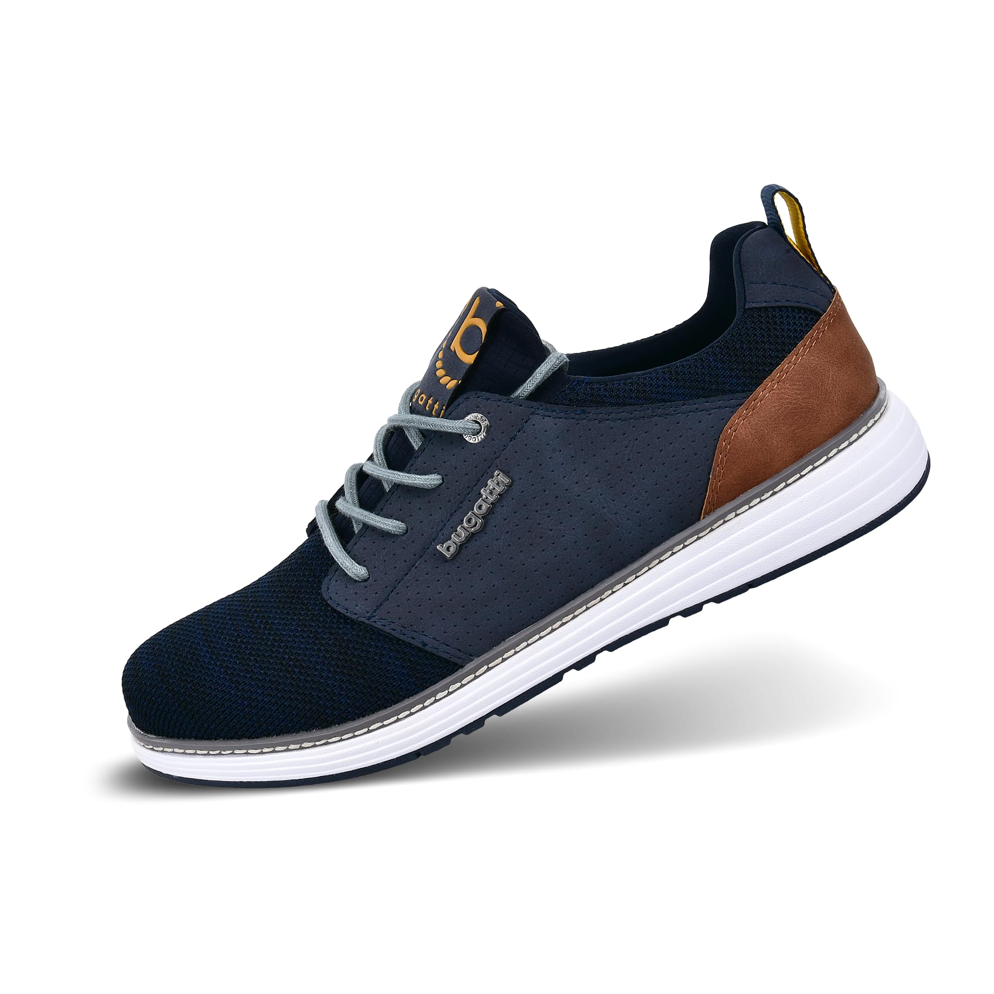 bugatti Men's Sneaker Loafer, Dark Blue, 8.5