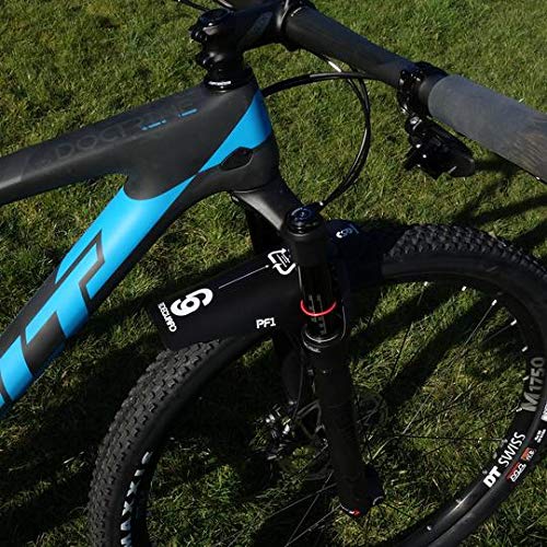 RideGuard PF1 Intergalactic. Front MTB Mudguard Mountain Bike Fender. Fits 24”, 26”, 27.5”, 29”, Plus Size and Fat Bikes. UK Made 100% Recycled Plastic Waste 100% Recyclable.