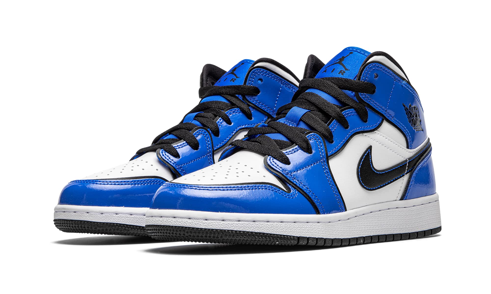 Jordan Big Kid's 1 Mid SE Signal Blue/Black-White (BQ6931 402) - 7