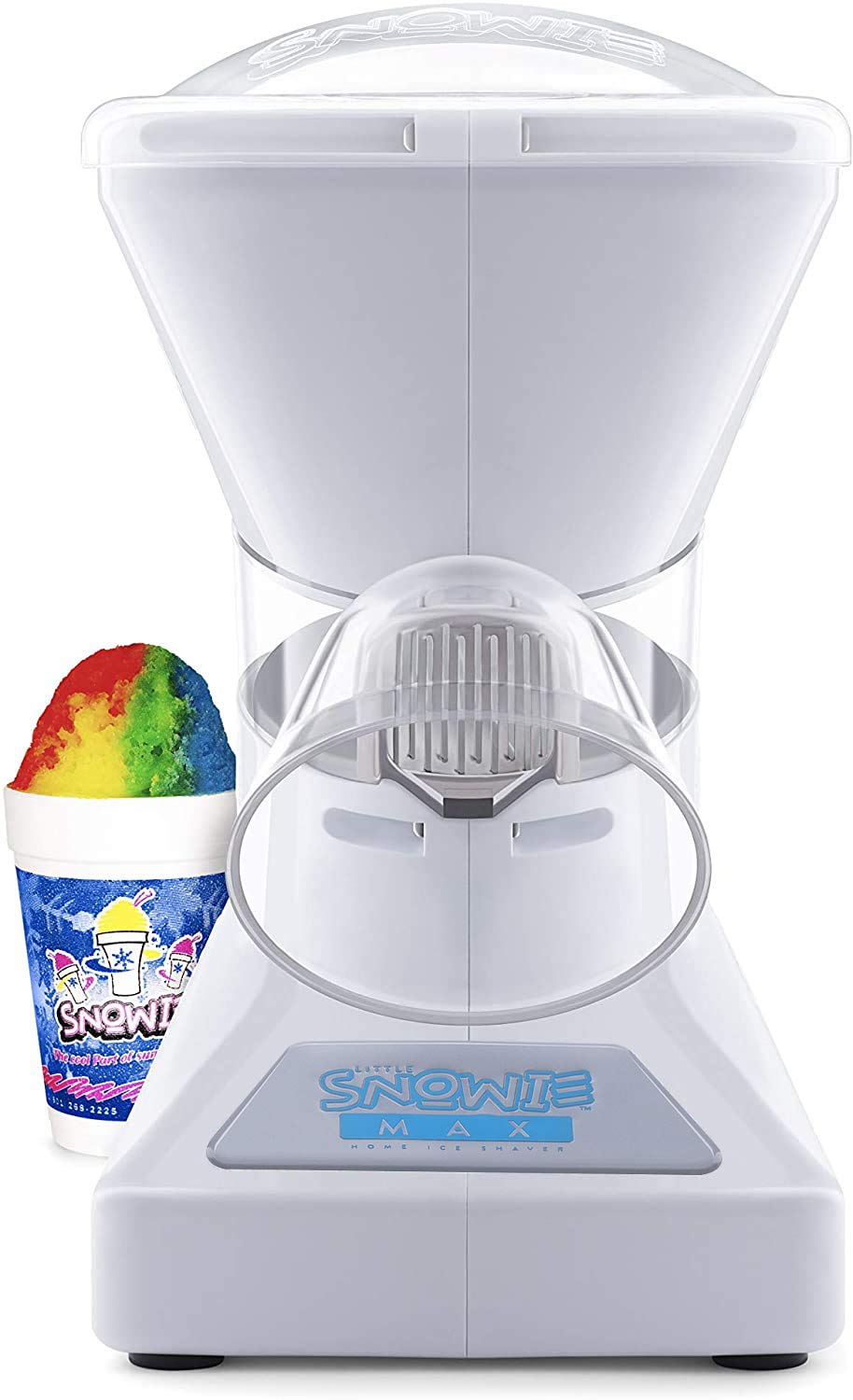 SNOWIE - Little Snowie Max Snow Cone Machine - Premium Shaved Ice Maker, With Powder Sticks Syrup Mix, Entrepreneur Kit