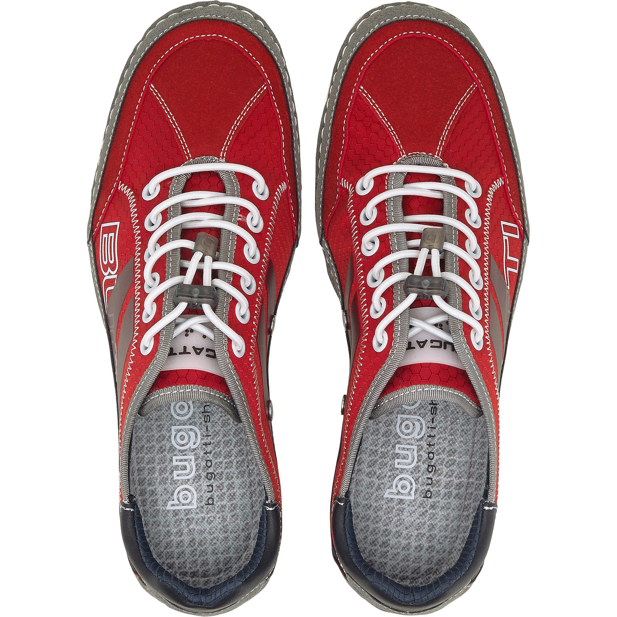 bugatti Men's Low-Top Sneakers, Red, 9