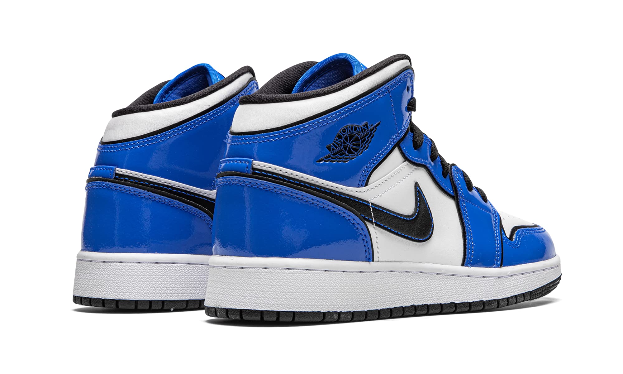 Jordan Big Kid's 1 Mid SE Signal Blue/Black-White (BQ6931 402) - 7